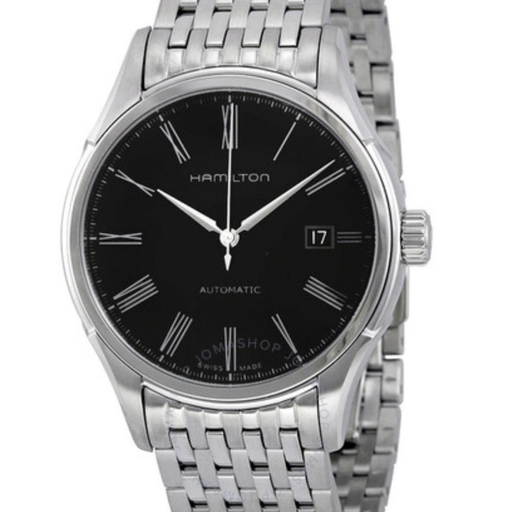 Hamilton Valiant Auto Black Dial Stainless Steel Watch - Gem